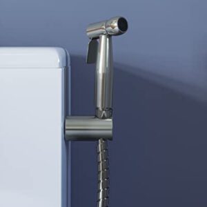 Design House 588913-SS Modern Single-Function Dual-Mount Hand Held Bidet Sprayer for Bathroom, Stainless Steel