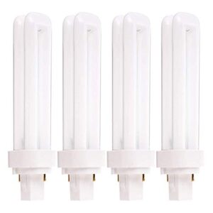 (4 pack) pl18w/2u/2p/841 18-watt double tube g24d-2 (2 pin) base 4100k cfl-plug-in replacement for sylvania 21111 / 20678 cf18dd/841/eco - ge 97580 f18dbx/841/eco - philips 383190 pl-c18w/41/usa/alto