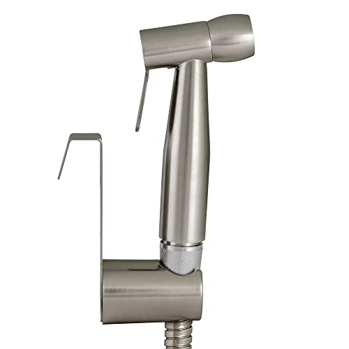 Design House 588913-SS Modern Single-Function Dual-Mount Hand Held Bidet Sprayer for Bathroom, Stainless Steel