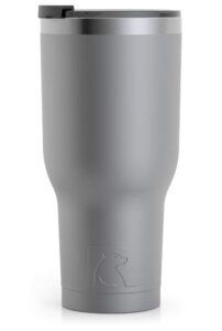 rtic double wall vacuum insulated tumbler, 40 oz, graphite (40oz, graphite)