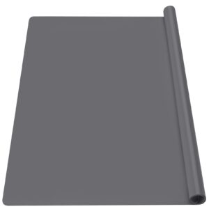 gartful silicone mat dark gray 27.6" x 19.7", silicone craft sheet large, silicone pad desk work mat, countertop protector, table placemat, resin casting molds mat, nonstick nonskid