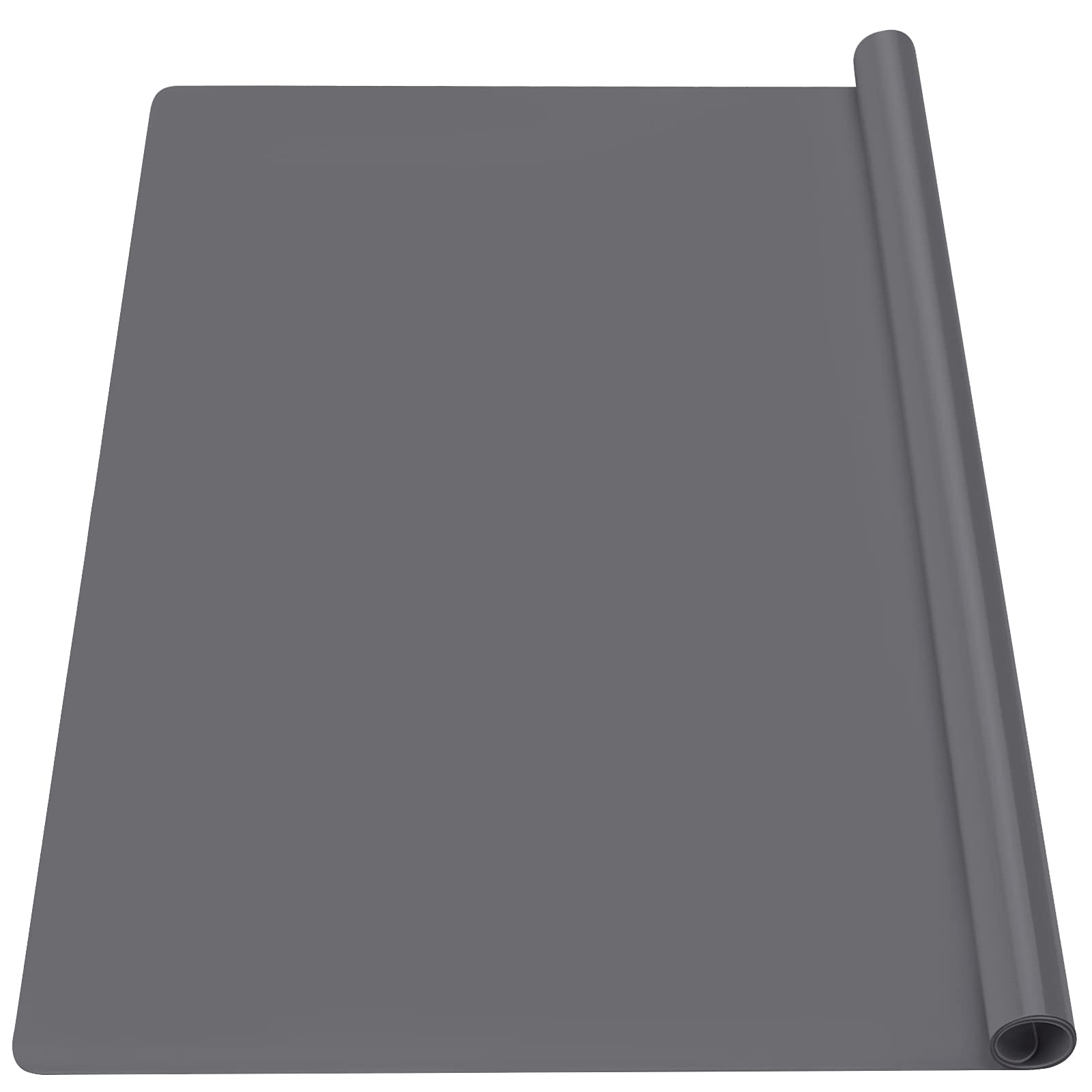 Gartful Silicone Mat Dark Gray 27.6" x 19.7", Silicone Craft Sheet Large, Silicone Pad Desk Work Mat, Countertop Protector, Table Placemat, Resin Casting Molds Mat, Nonstick Nonskid