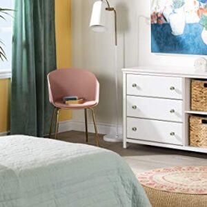 South Shore Balka 3-Drawer Dresser with Baskets Pure White, Bohemian Harmony