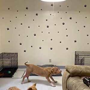 SITAKE 76 Pcs Dog Decor Stickers, 40 Pcs Dog Paw Print Stickers and 36 Pcs Dog Bones Stickers, Dog Decorations Wall Floor Windows Decal Stickers for Room, Teen Girl’s and Boy’s Room