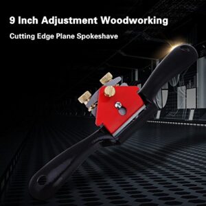 Adjustable SpokeShave Hand Planer 9 Inch Woodworking Cutting Plane Hand Trimming Tool for Wood Craft, Wood Craver, Wood Working