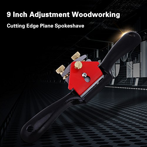 Adjustable SpokeShave Hand Planer 9 Inch Woodworking Cutting Plane Hand Trimming Tool for Wood Craft, Wood Craver, Wood Working