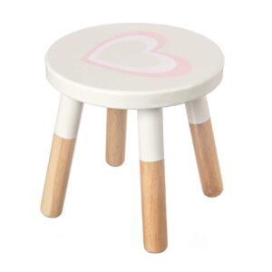 ruyu wooden kids stool for sitting, 9.1 inch solid hard wood chair,crafted hand-painted with assembled four-legged stool, bedroom, playroom, furniture stool for toddler, children, boys, girls