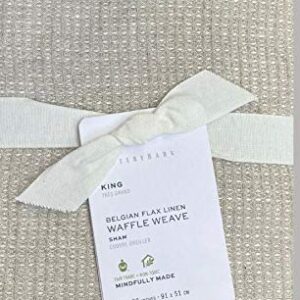 Pottery Barn Belgian Flax Linen Waffle Duvet Cover King/California King & Two King Shams ~Flax