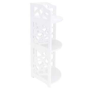 Atyhao Corner Table Shelf, 3-Tier Corner Storage Shelf Plant Stand Storage Rack for Small Spaces Bathroom Bedroom Organizer