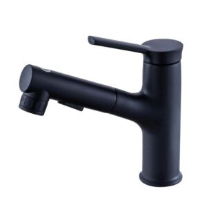 black bathroom basin taps kitchen sink faucet pull down sprayer single lever mixer brasss tap for lavatory vanity ashroom bath bathtubs toilets