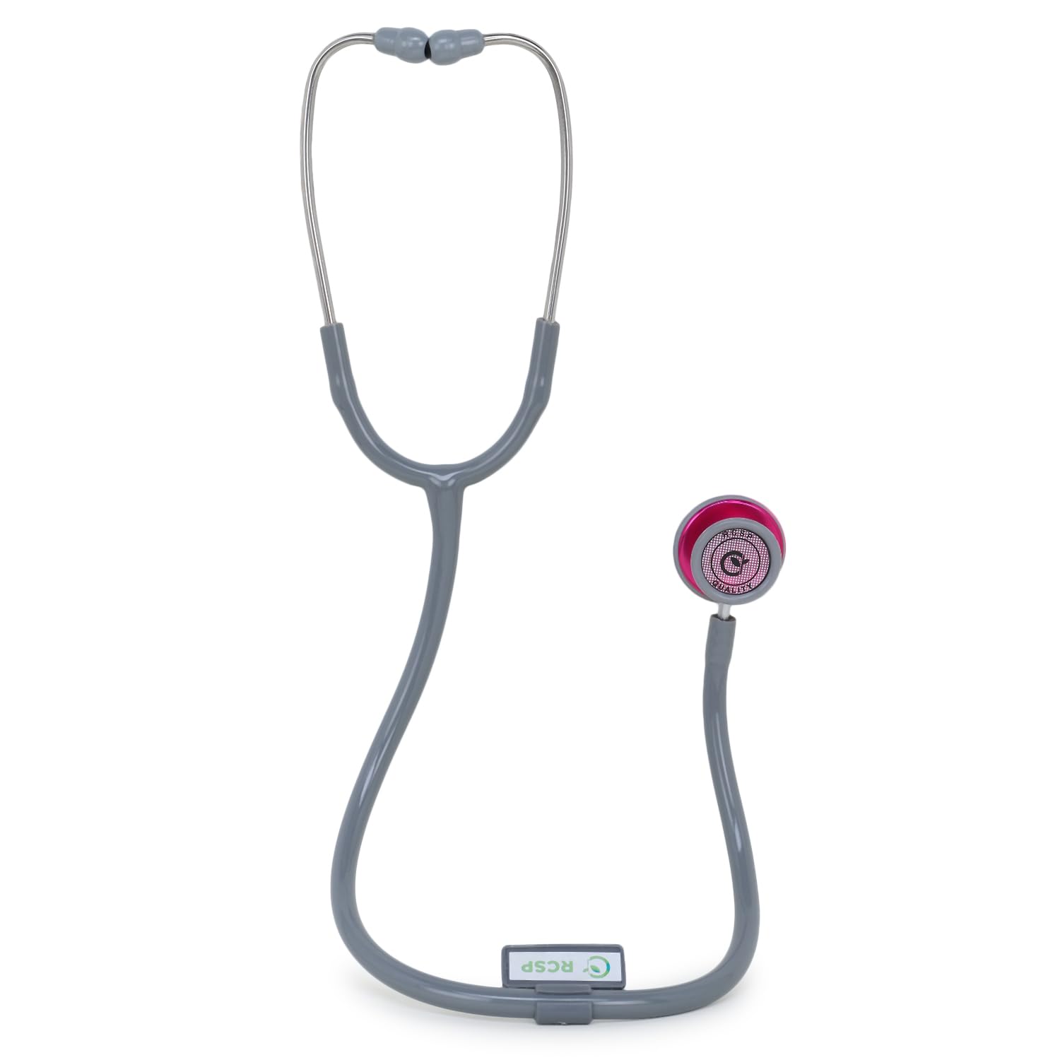 RCSP Dual Head Stethoscope For Doctors Medical Staff, Nurses And Medical Student Versatile, High Acoustic Sensitivity, Durable, and Comfortable for Medical Professionals Cardio Al Light Weight (GREY)