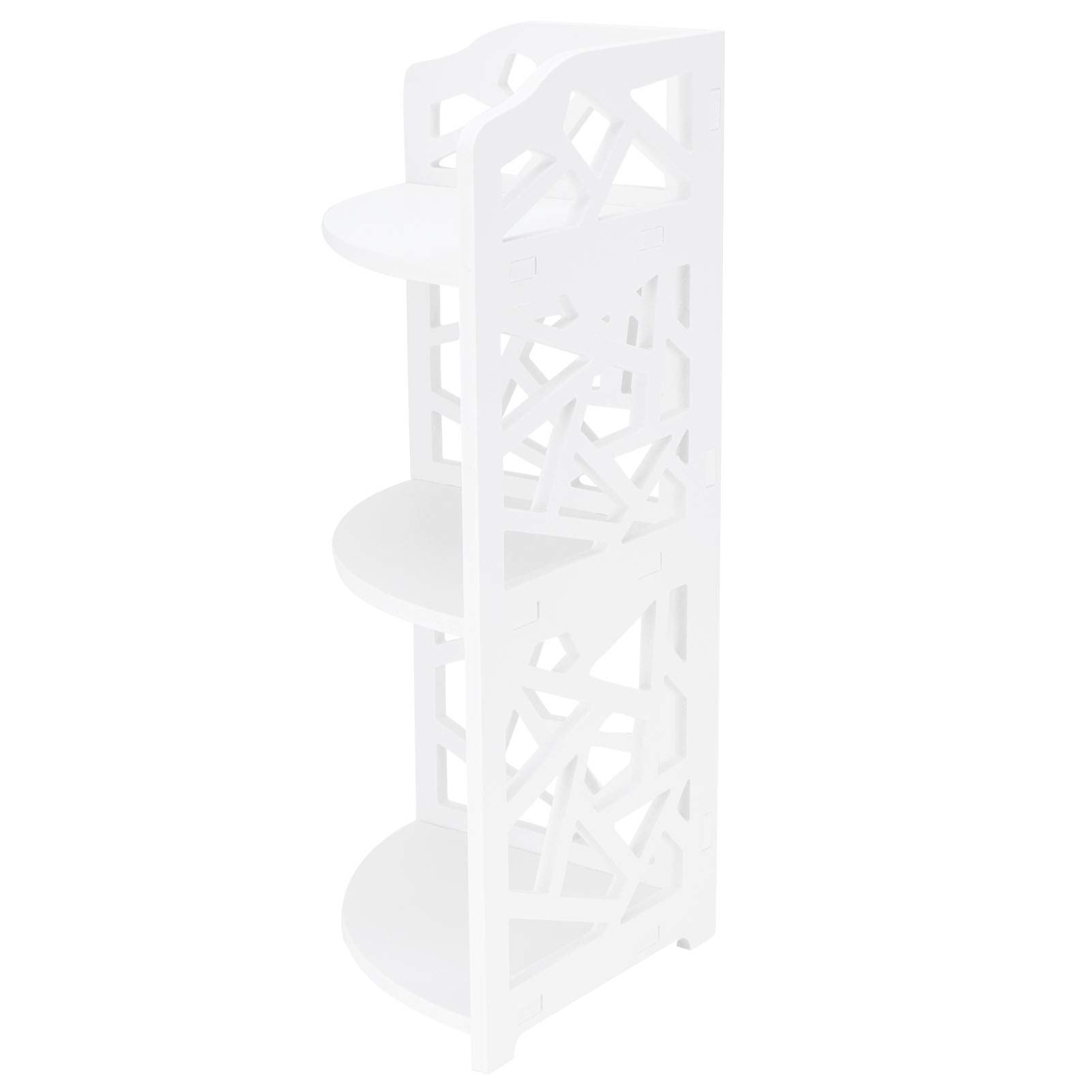 Atyhao Corner Table Shelf, 3-Tier Corner Storage Shelf Plant Stand Storage Rack for Small Spaces Bathroom Bedroom Organizer