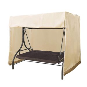 outdoor swing covers waterproof patio swing cover 3 triple seater durable garden swing hammock glider cover outdoor furniture protector 87x67x50 inch