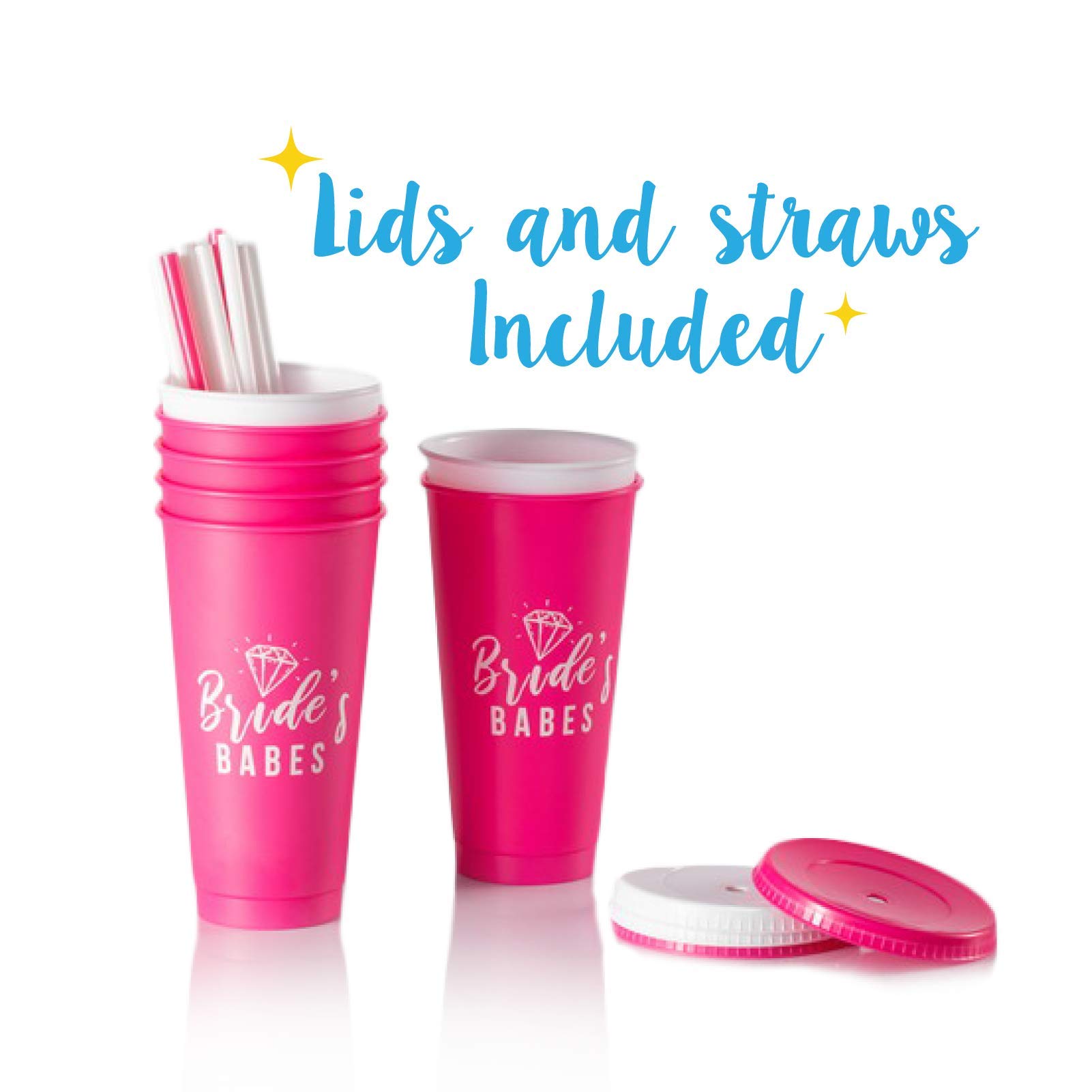 Pop Fizz Designs Bachelorette Cups for Bachelorette Party [10 Pack], Bachelorette Party Supplies, Bachelorette Party Cups, Bride Cup, Bridesmaids Cups, Bridal Party Cups, Bridesmaid Tumbler Set of 10