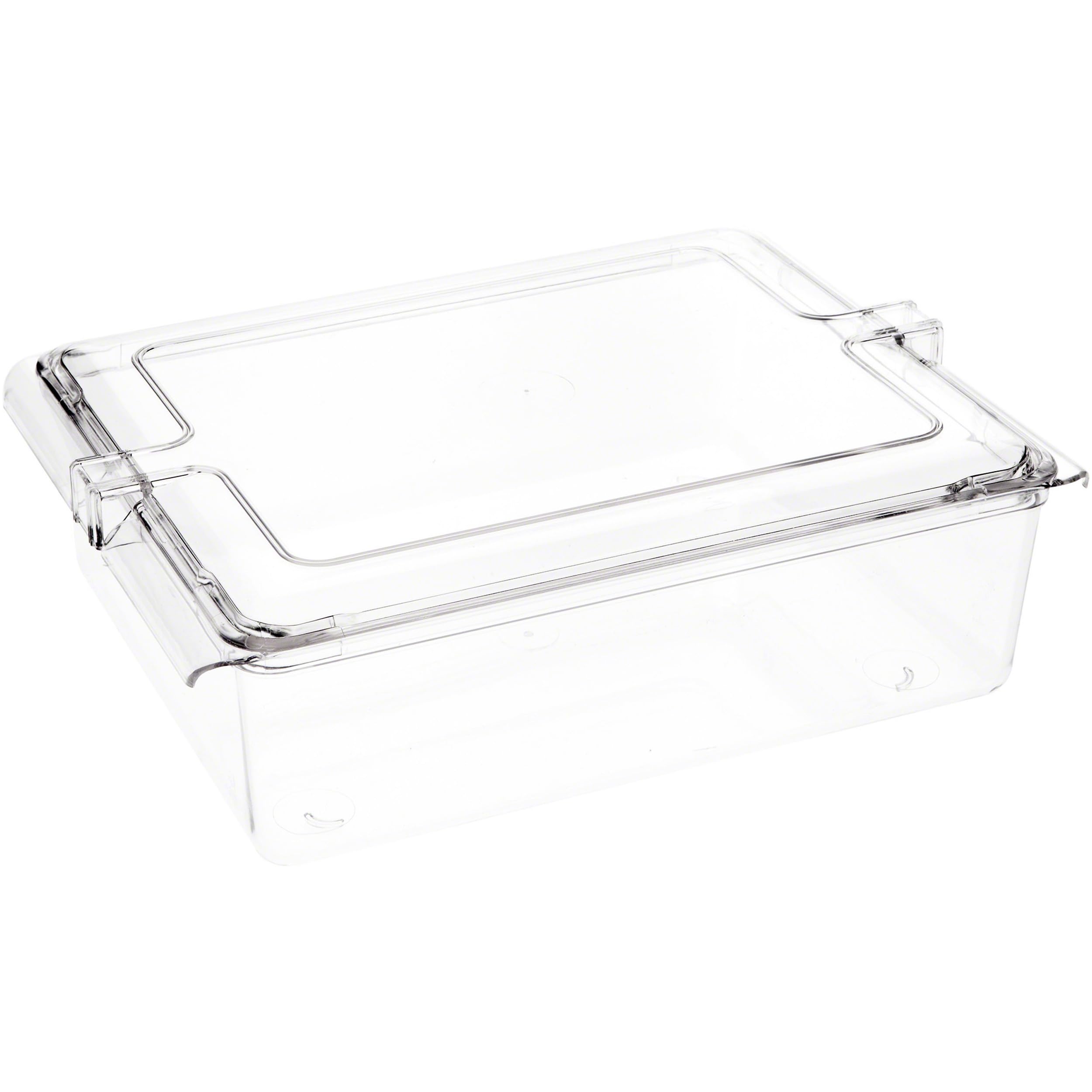 Pioneer Plastics 395C Clear Rectangular Plastic Container, 12.5" W x 10.0625" D x 3.8125" H