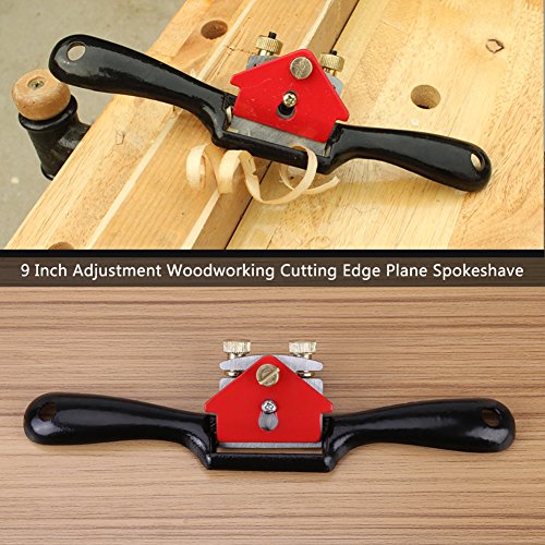 Adjustable SpokeShave Hand Planer 9 Inch Woodworking Cutting Plane Hand Trimming Tool for Wood Craft, Wood Craver, Wood Working