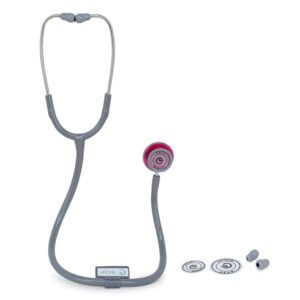 RCSP Dual Head Stethoscope For Doctors Medical Staff, Nurses And Medical Student Versatile, High Acoustic Sensitivity, Durable, and Comfortable for Medical Professionals Cardio Al Light Weight (GREY)