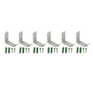 Ulifestar Wall Hooks 6 Pcs, Stainless Steel Coat Hooks for Hanging Towels Hats Keys Plants,Heavy Duty Metal Bathroom Hooks Wall Mounted with Screws (Silver Small)