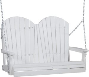 luxcraft adirondack porch swing 4' (white)