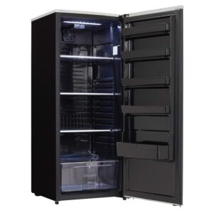 Danby DAR110A3MDB 11 Cu. Ft. Apartment Basement Sized Contemporary Classic Refrigerator with 3 Adjustable Glass Shelves and Bottle Storage, Black