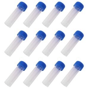 jcbiz 40pcs plastic 5ml frozen tube cryopreservation tube with cap and frosted scale cold storage centrifuge container