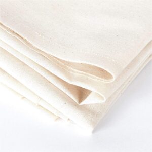 100% natural cotton muslin fabric - 63in wide x 3yds long (medium weight)