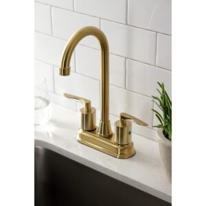 Kingston Brass KB8497SVL Serena Centerset Bar Faucet, Brushed Brass