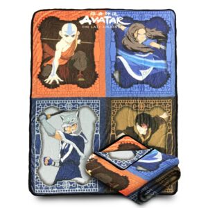 bazillion dreams avatar the last airbender aang katara sokka zuko softest comfy throw blanket for adults & kids| measures 60 x 45 inches