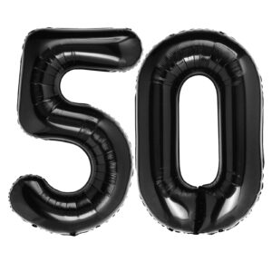 number balloon 50 gold 40 inch foil balloon big giant jumbo birthday party decorations foil mylar helium numbers balloons for men women 50th anniversary event