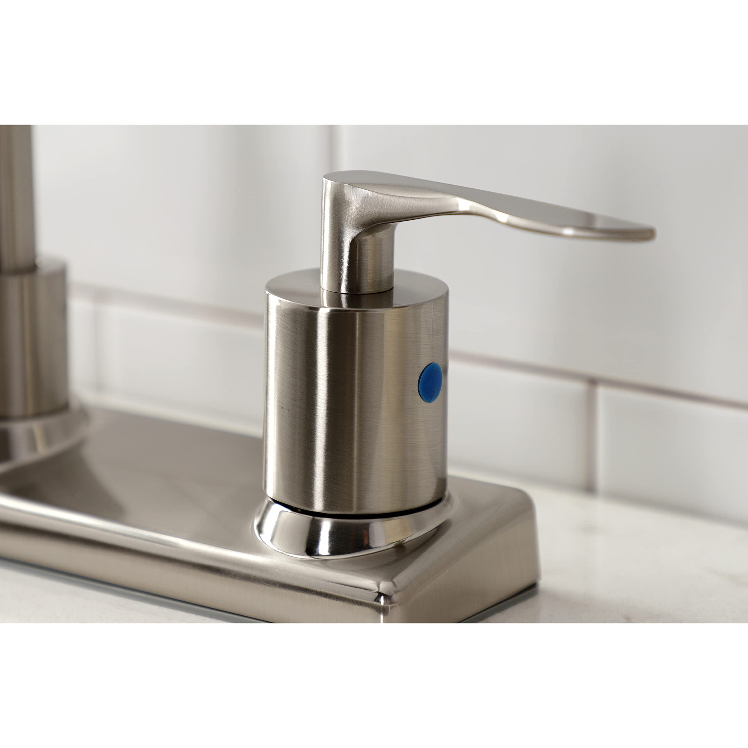 Kingston Brass FB2148SVL Serena 8" Centerset Kitchen Faucet, Brushed Nickel