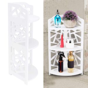 Atyhao Corner Table Shelf, 3-Tier Corner Storage Shelf Plant Stand Storage Rack for Small Spaces Bathroom Bedroom Organizer