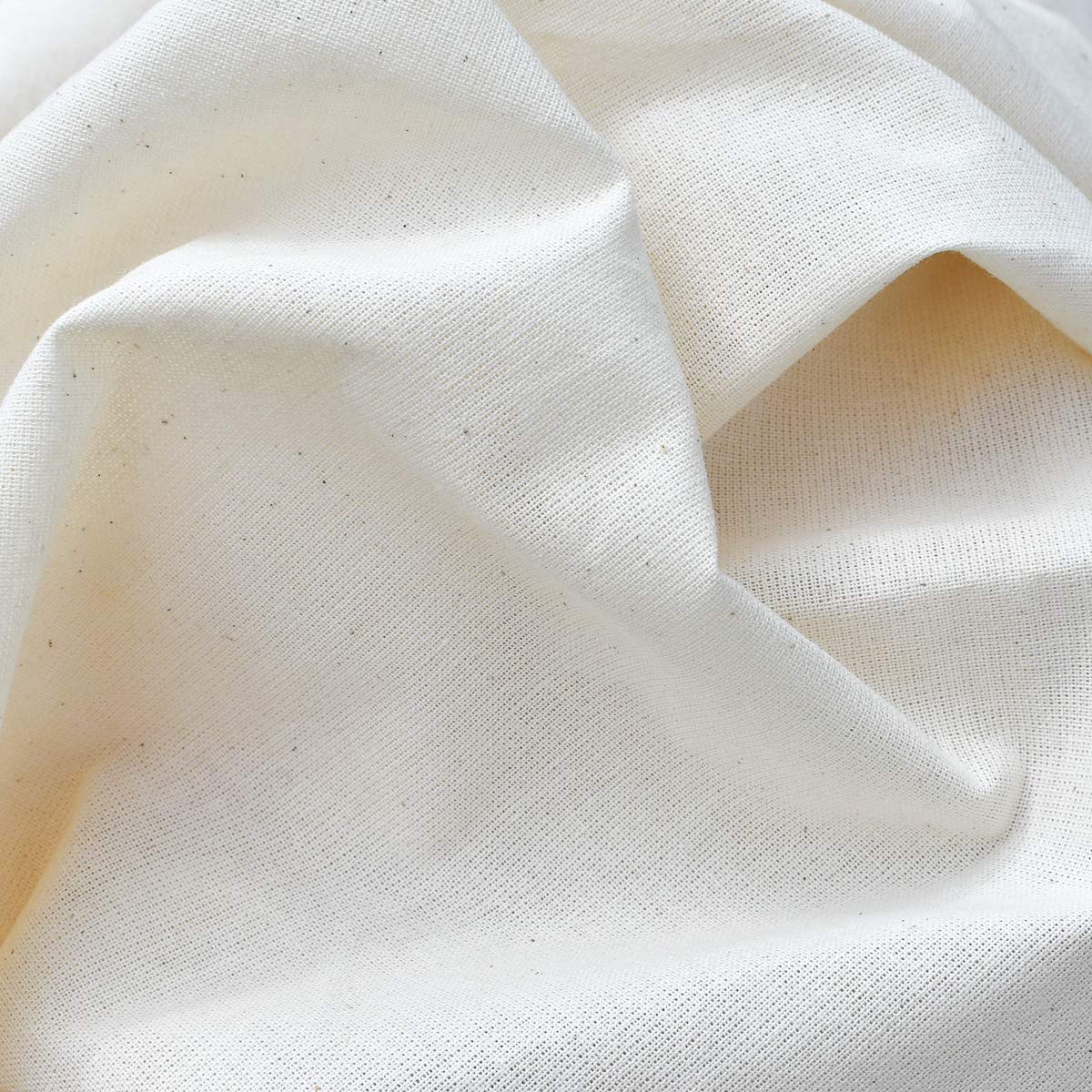 100% Natural Cotton Muslin Fabric - 63in Wide X 3yds Long (Medium Weight)