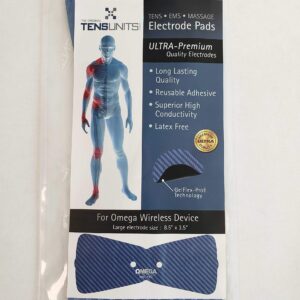 Replacement Electrode Pad 8.5" x 3.5" for EMS/TENS (5)