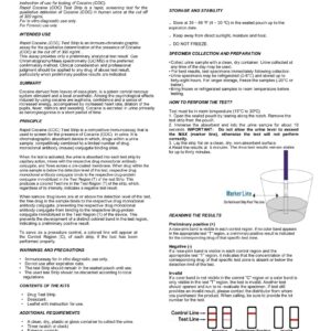 COC Urine Test Strips, Easy-Use, One Step, Fast and Accurate Results! [25 Pack]