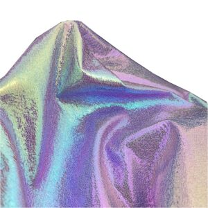 iridescent fabric shimmer sewing crafting holograhic fabric costume stage perfomance fabric (purple)