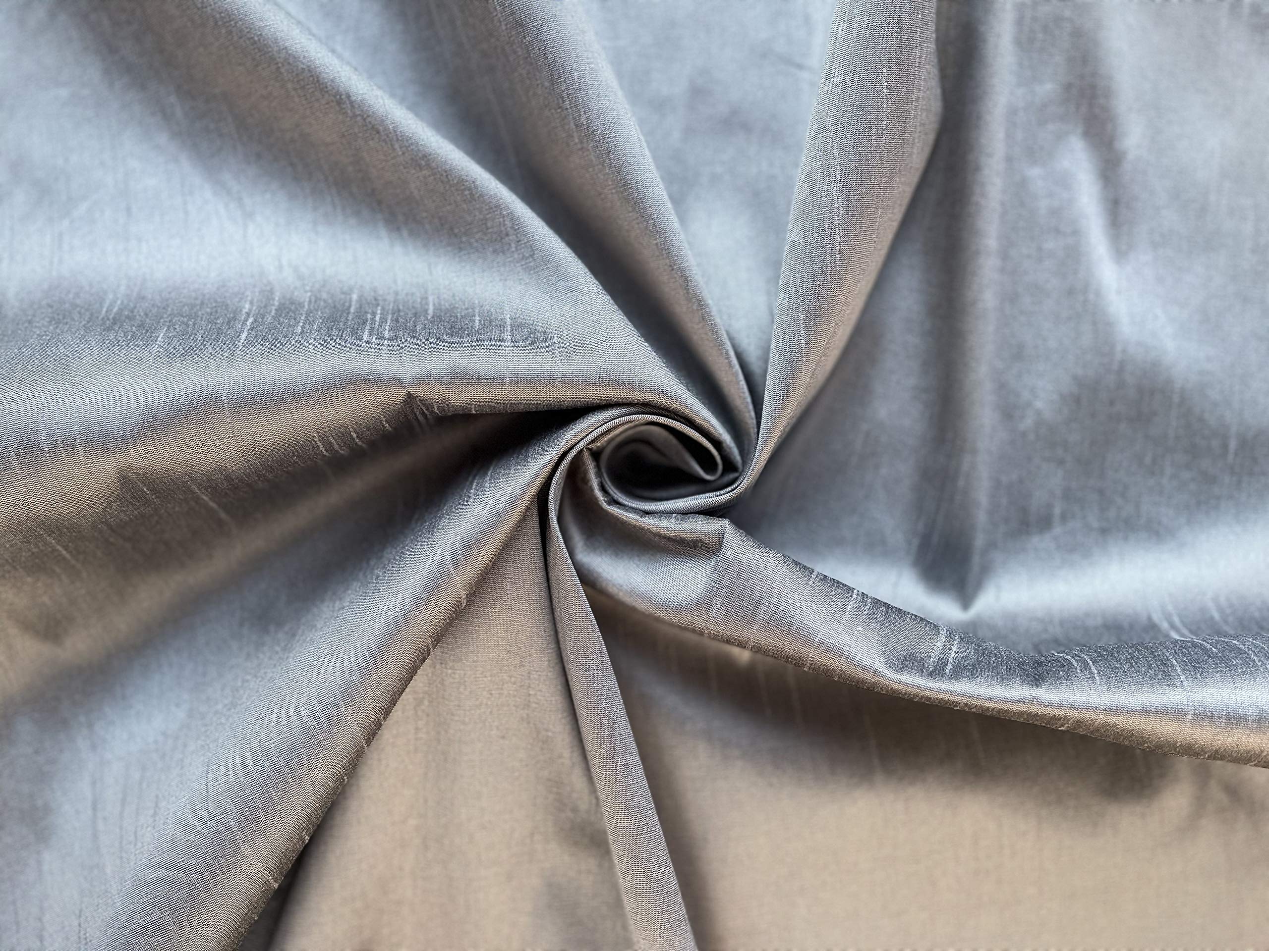 Dupioni Fabric | Fabric by The Yard 52/54" Width (Silver)