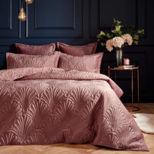 paoletti palmeria duvet cover set (queen) (blush pink) (palmerid03bls)