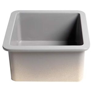 ALFI brand ABF1818S-GM Kitchen Sink, Grey Matte