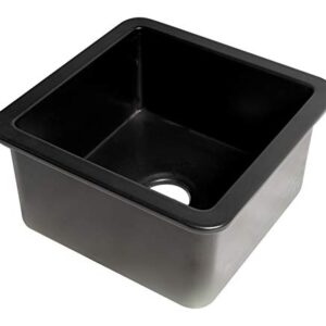 ALFI brand ABF1818S-BM Kitchen Sink, Black Matte