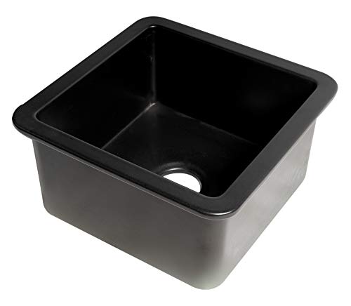 ALFI brand ABF1818S-BM Kitchen Sink, Black Matte