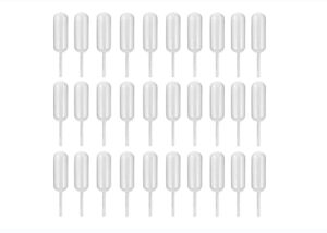 300 pieces 4ml cupcake pipettes, food grade plastic disposable pipettes mini liquid injector (300-a)