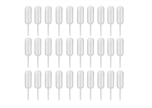 300 Pieces 4ml Cupcake Pipettes, Food Grade Plastic Disposable Pipettes Mini Liquid Injector (300-A)