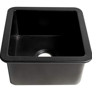 ALFI brand ABF1818S-BM Kitchen Sink, Black Matte