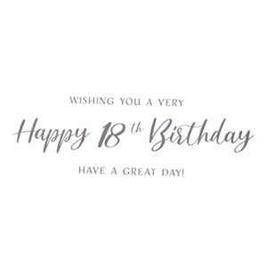 Regal Publishing Modern Milestone Age Birthday Card 18th Grandson - 9 x 6 inches -