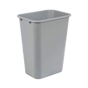 amazon basics - rectangular commercial office wastebasket, 10 gallons (pack of 1), grey (previously amazoncommercial brand)