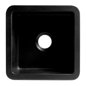 ALFI brand ABF1818S-BM Kitchen Sink, Black Matte