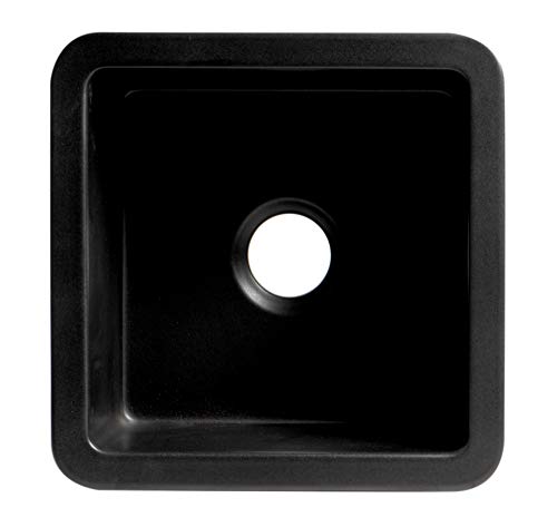 ALFI brand ABF1818S-BM Kitchen Sink, Black Matte