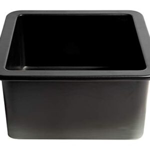 ALFI brand ABF1818S-BM Kitchen Sink, Black Matte