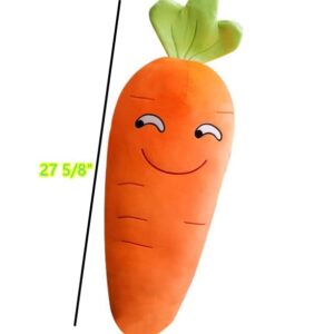 XIZHI 27 5/8inch Carrot Hugging Pillow, Kids Pillows Plush，Cute Stuffed Animals Doll Toy Gifts,for Bedroom, Sofa, Office Decoration