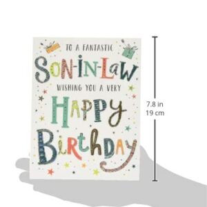 Regal Publishing Modern Birthday Card Son in Law - 8 x 6 inches -